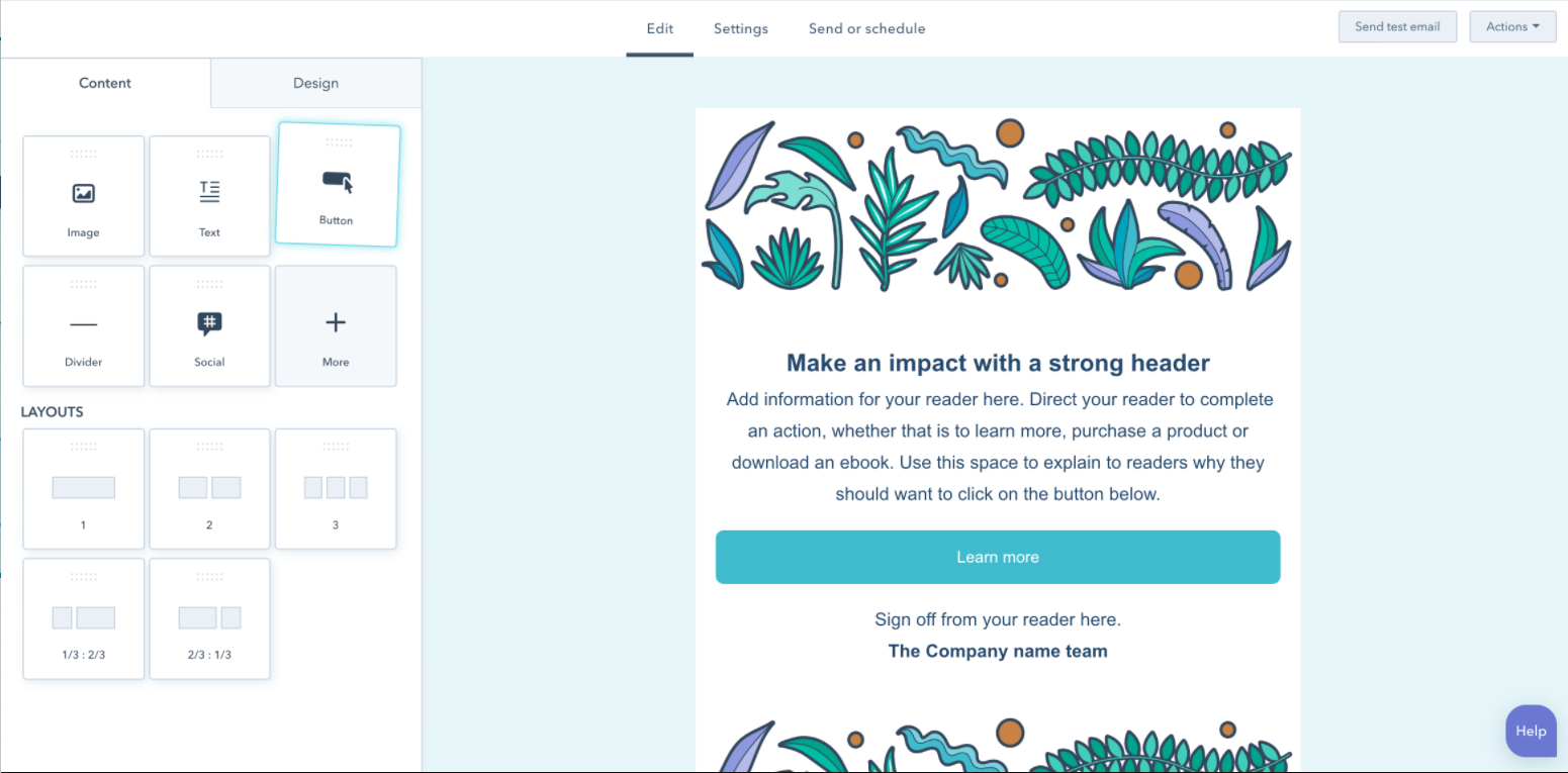 Newsletter Builder HubSpot